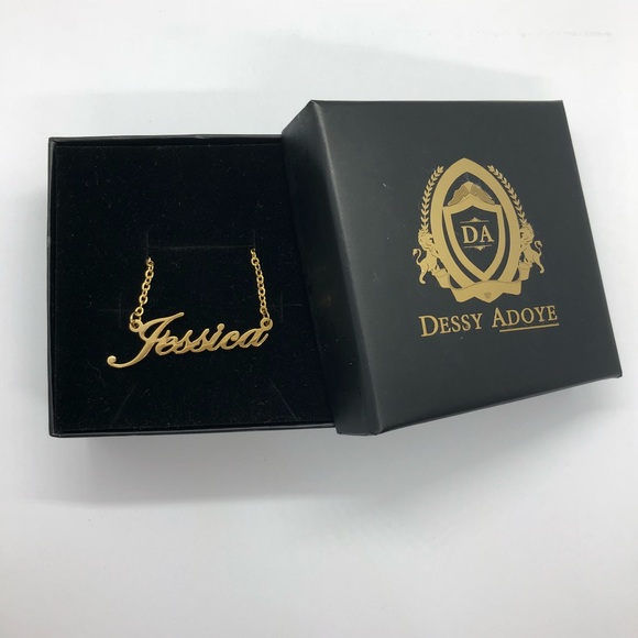 Jewelry | 14k Gold Plated Name Necklace Jessica | Poshmark